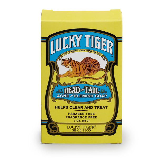 Lucky Tiger Head to Tail Acne & Blemish Soap - 85g $23.00 | Man Perfected